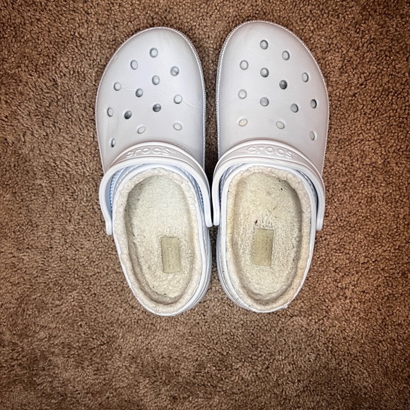 CROCS | Shoes | Womens 1 Light Blue Fuzzy Crocs | Poshmark